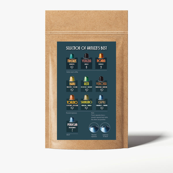 Artuzzi Sampler Pack for Nespresso Original - 20 Pods - 10 Blends ...