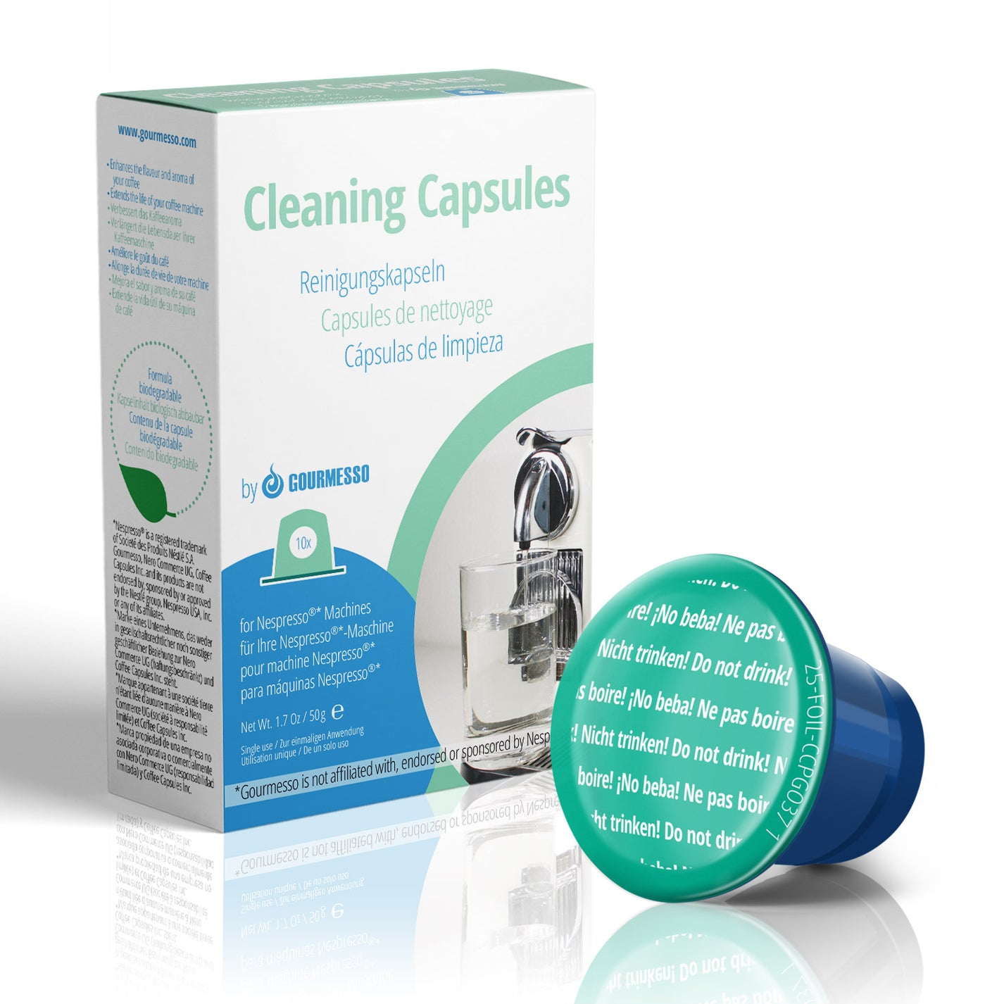 Cleaning Capsules For Nespresso Original Machines 10 Pods Gourmesso