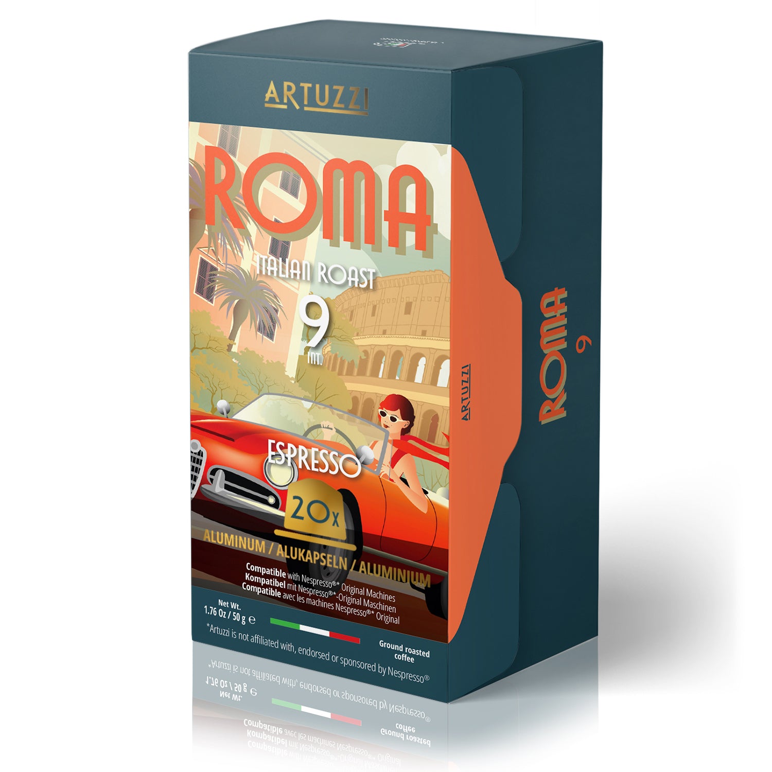 Artuzzi Roma 20 Aluminum Espresso Pods for Nespresso Original Machines ...